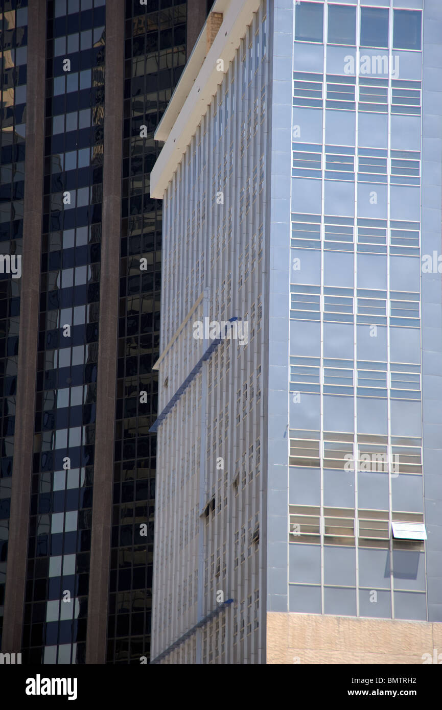 Closeup of two office buildings Stock Photo - Alamy