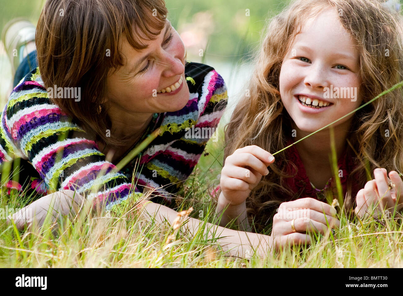 Mother and daughter have a happy time together Stock Photo - Alamy