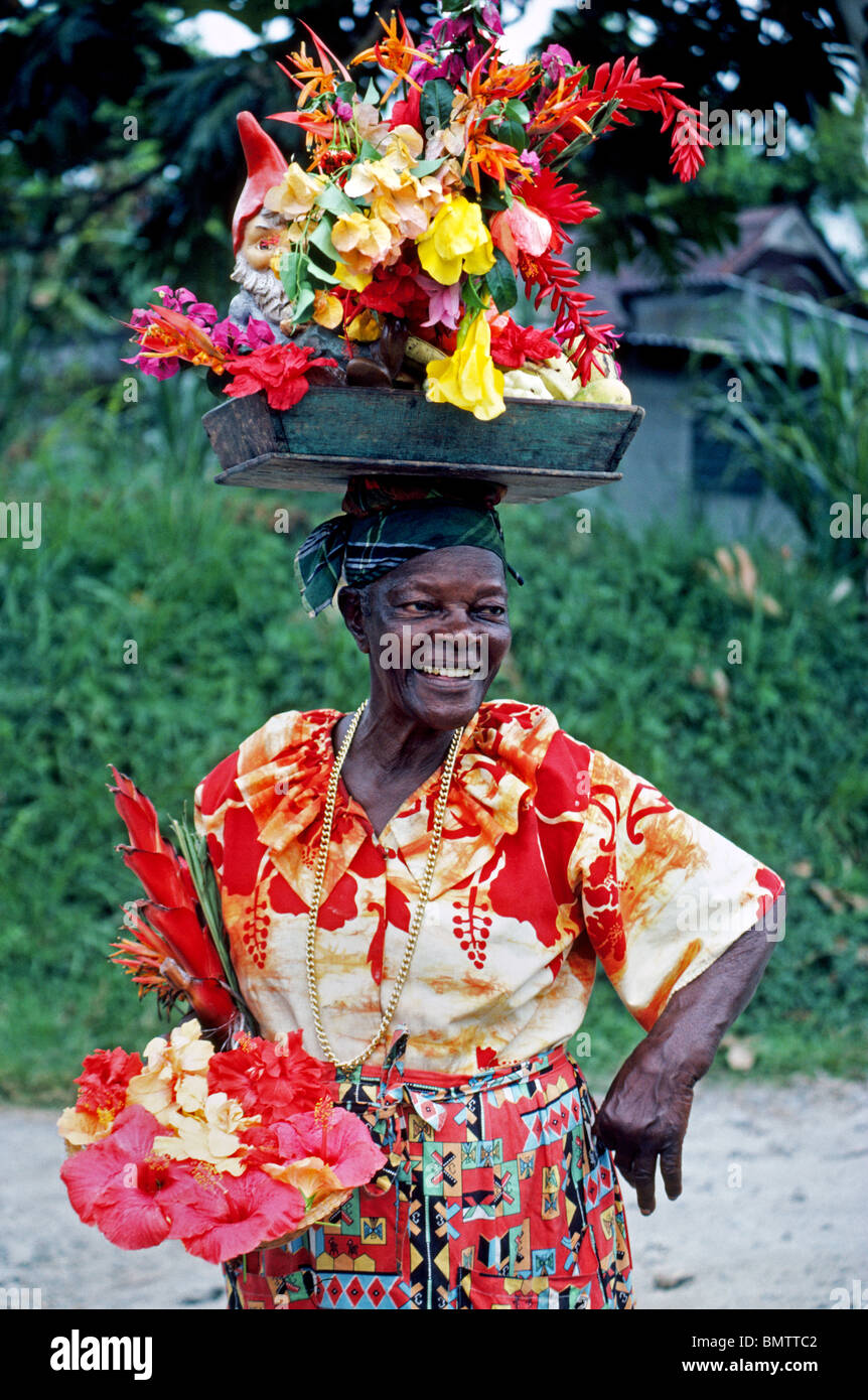 Martinique woman flower hi-res stock photography and images - Alamy