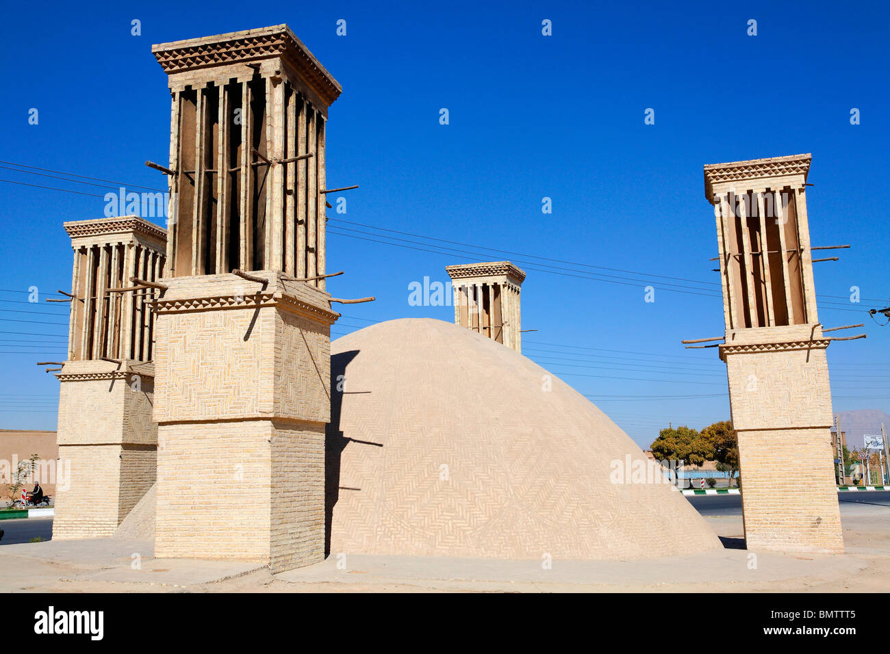 Wind towers, Yazd, Iran Stock Photo - Alamy