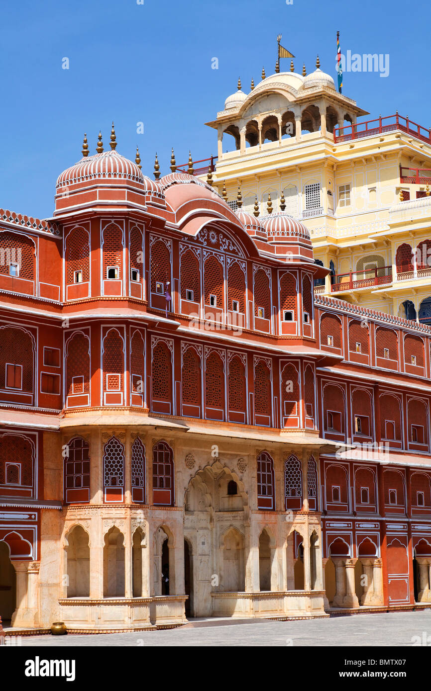 The royal residence at the City Palace, Jaipur, Rajasthan, India Stock ...