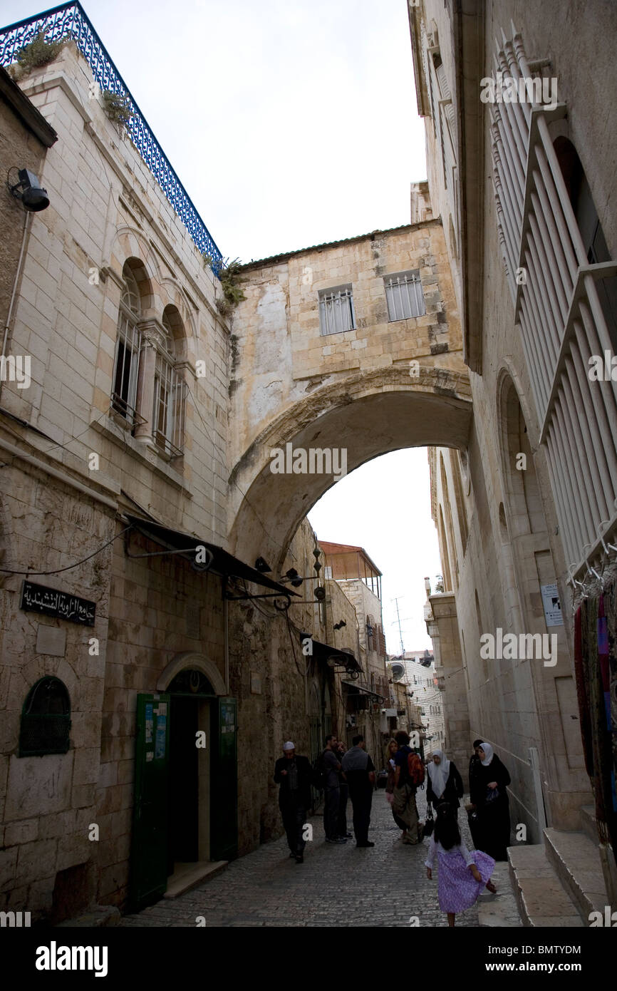 Ecce Homo Arch on the Via Dolorosa in Jerusalem - Israel Stock Photo ...