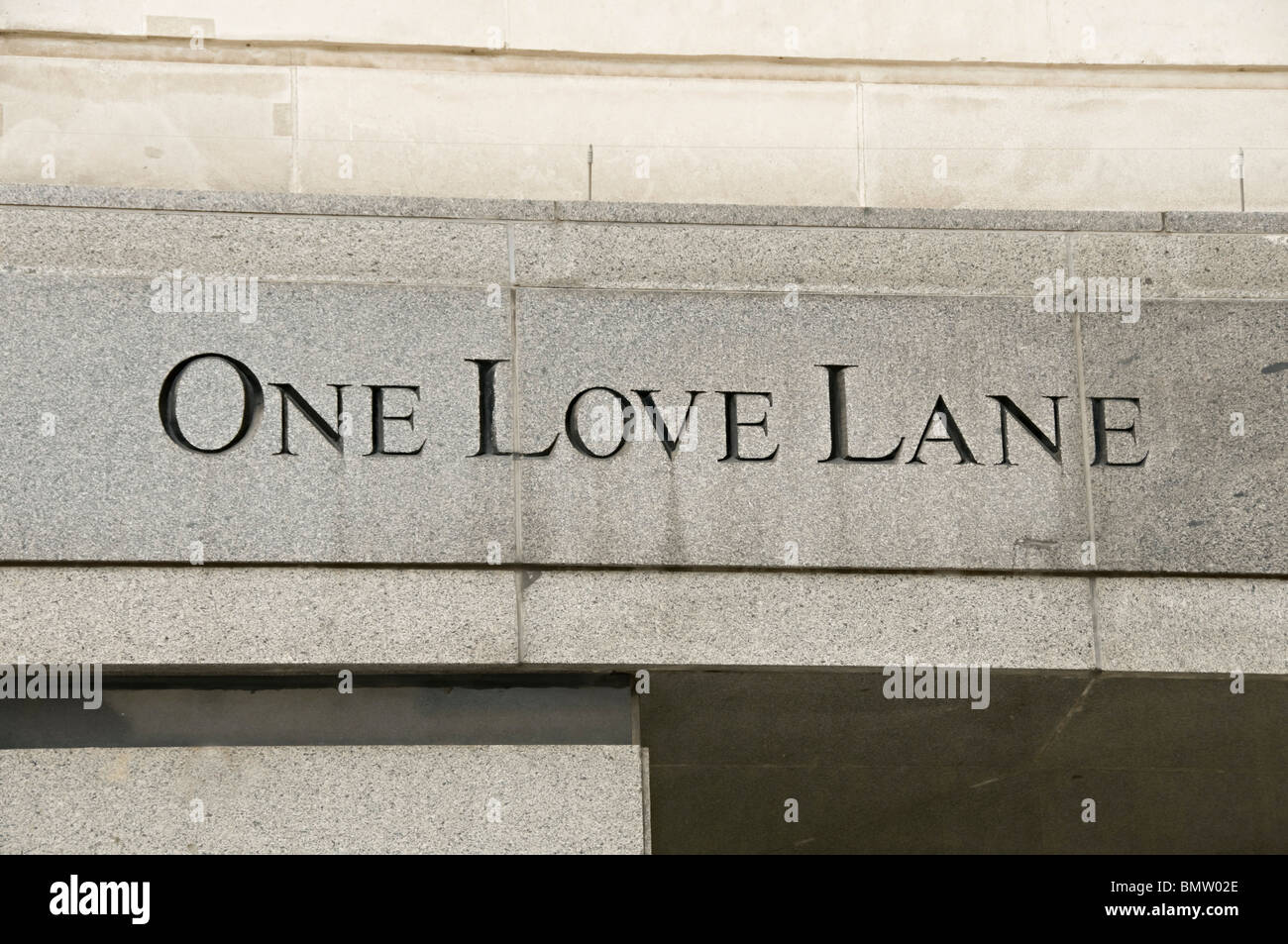 Love lane city of London one love lane building number Stock Photo - Alamy