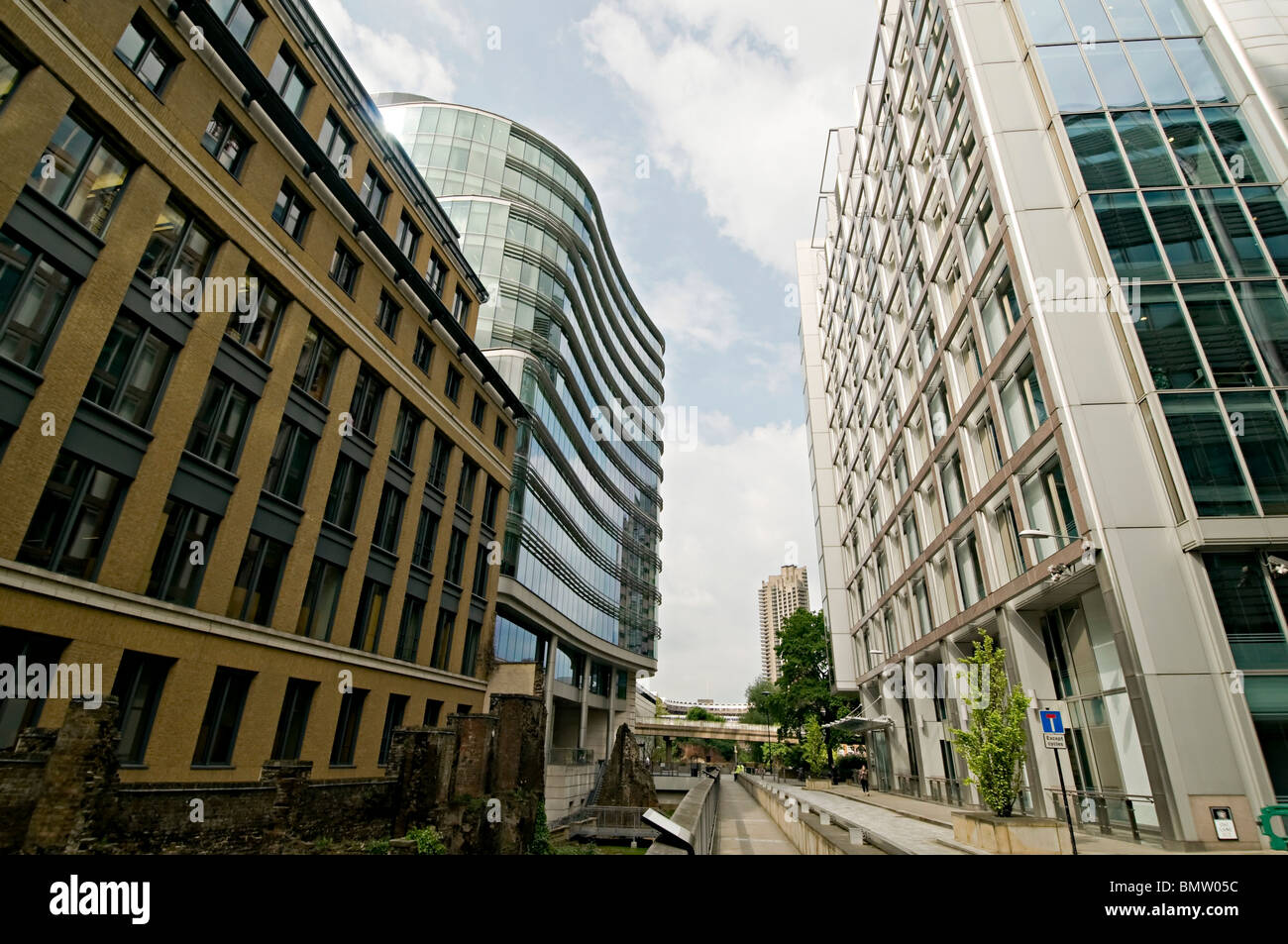 office buildings on noble street in the city of london Stock Photo - Alamy