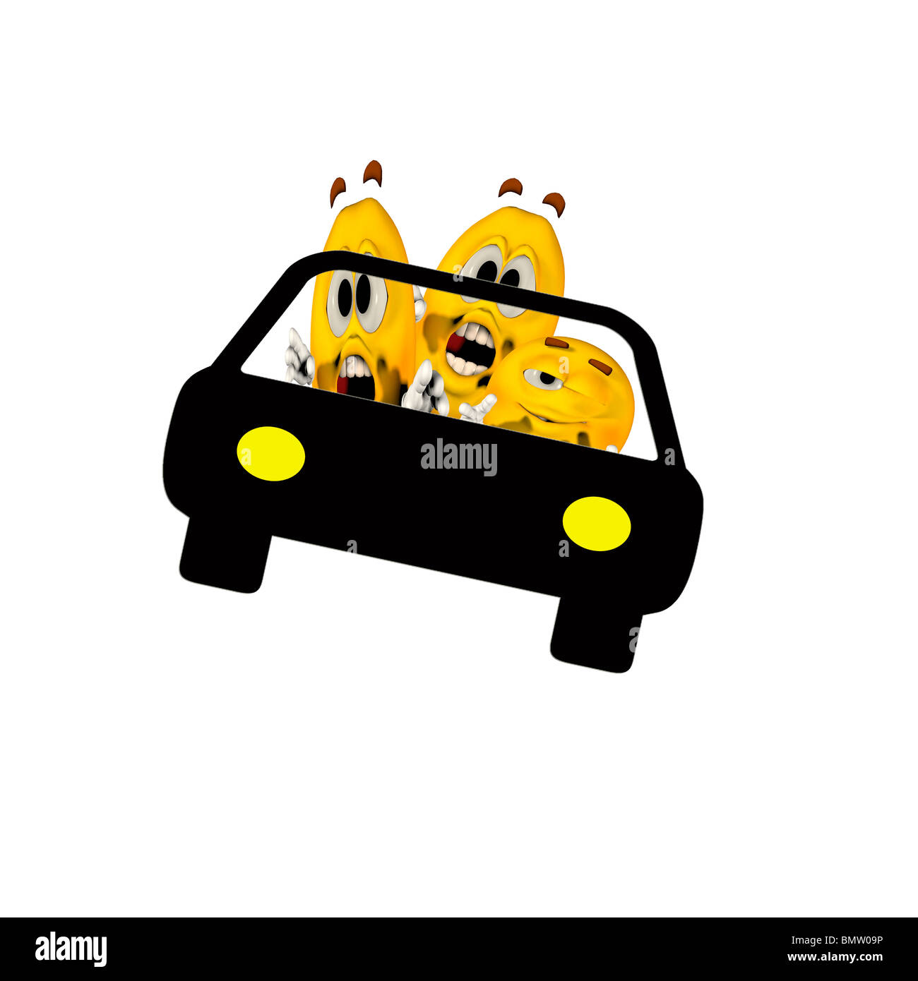 Emoticons, Graphic Illustration depicting dangerous drunken driver and ...