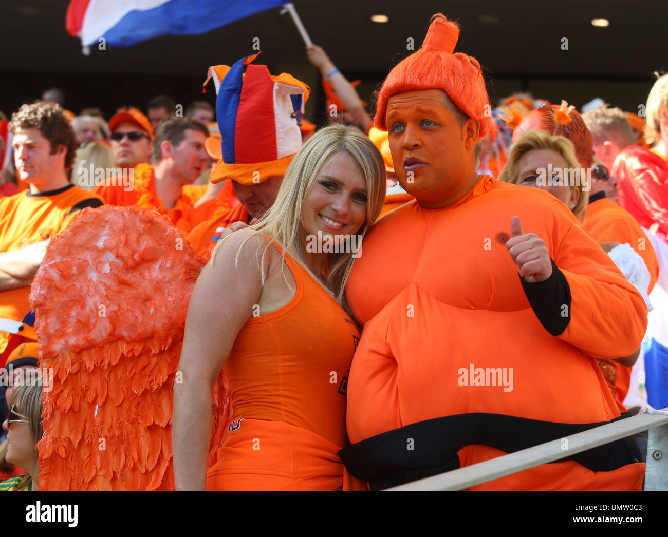 ANGEL & THE FAT MAN FANS NETHERLANDS V JAPAN DURBAN STADIUM DURBAN ...