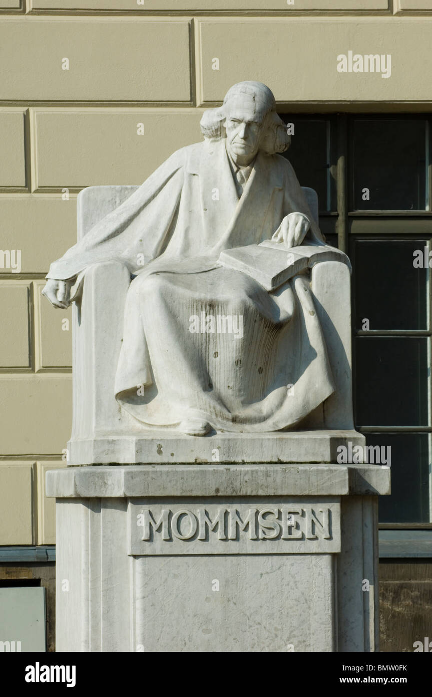 Mommsen Memorial outside Humboldt University, Berlin, Germany, Europe ...