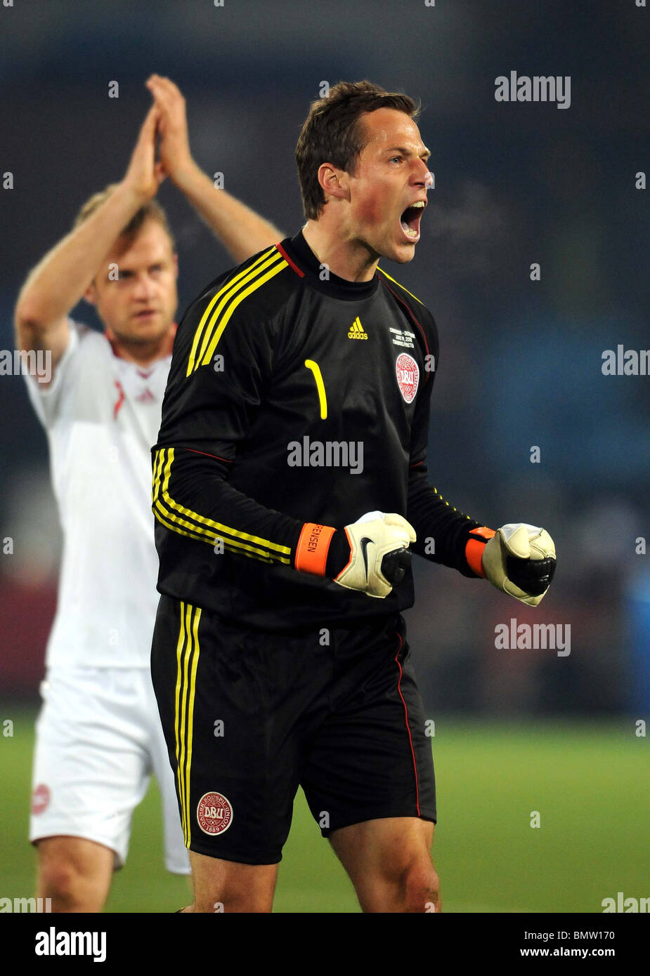THOMAS SORENSEN DENMARK LOFTUS VERSFELD STADIUM PRETORIA SOUTH AFRICA ...