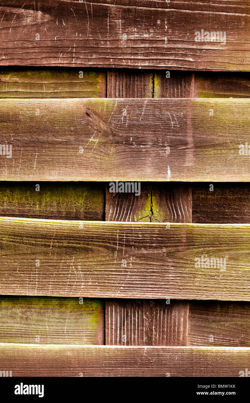 Close up of a weathered garden fence: semi-abstract / background Stock ...