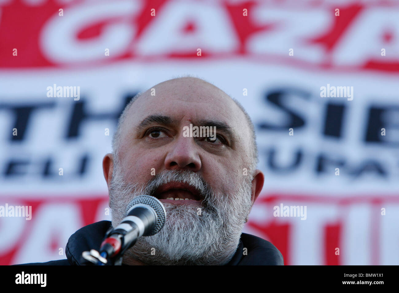 Alexei Sayle at Free Gaza protest Stock Photo - Alamy