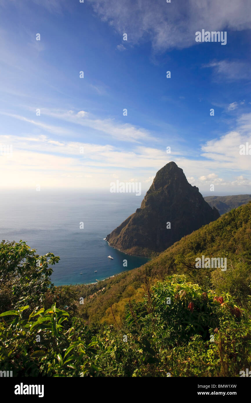 Caribbean st lucia petit piton hi-res stock photography and images - Alamy