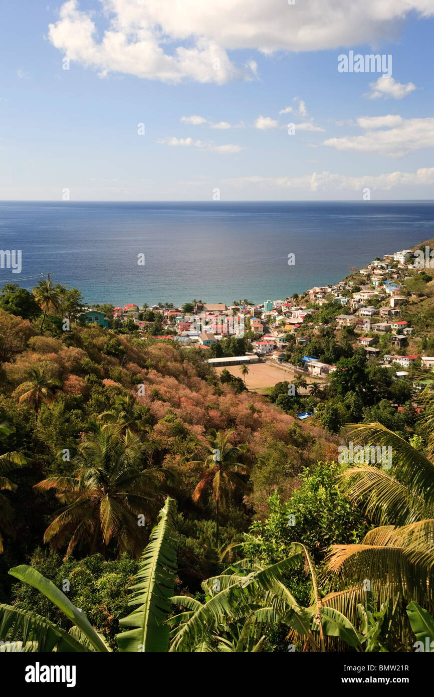 Caribbean, St Lucia, Canaries Village Stock Photo - Alamy