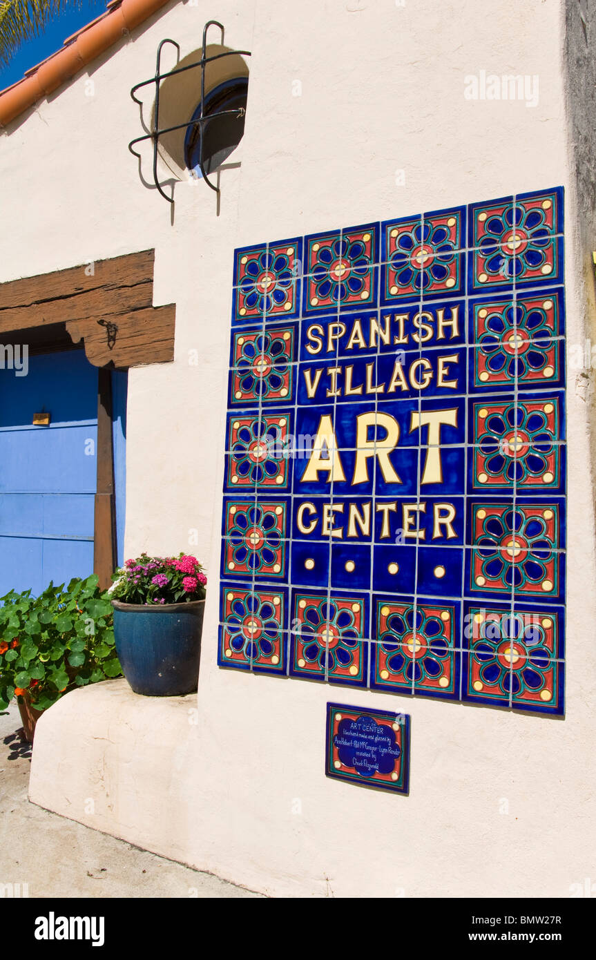Spanish Village Museum, San Diego, California, USA Stock Photo - Alamy