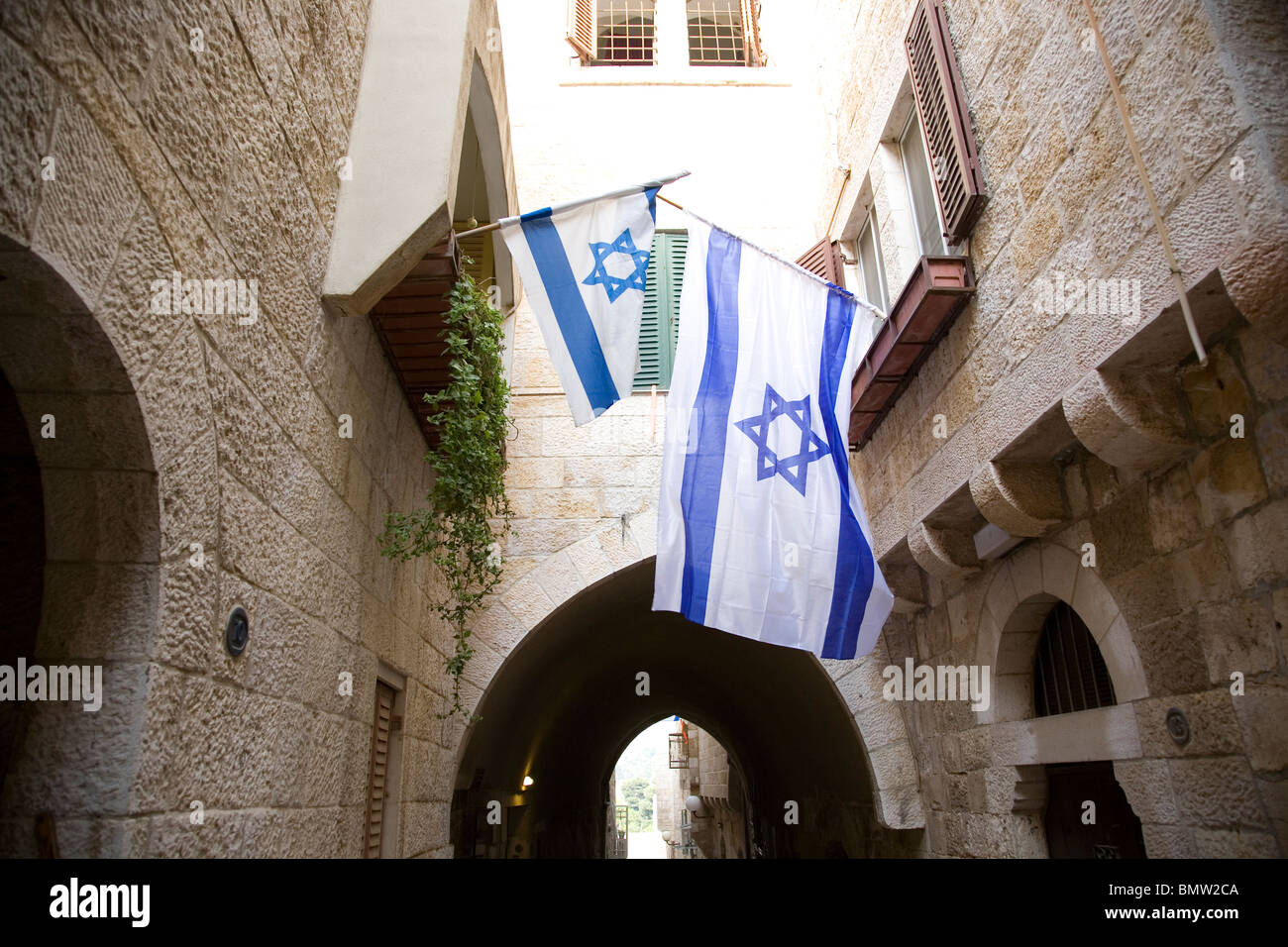Israeli flags in jerusalem hi-res stock photography and images - Alamy