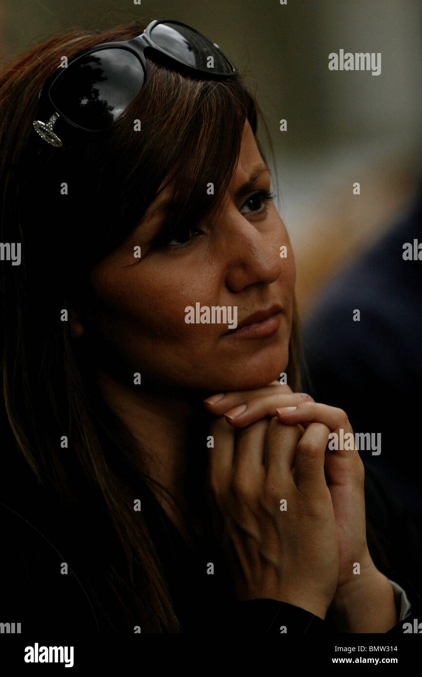 Iranian woman sad hi-res stock photography and images - Alamy