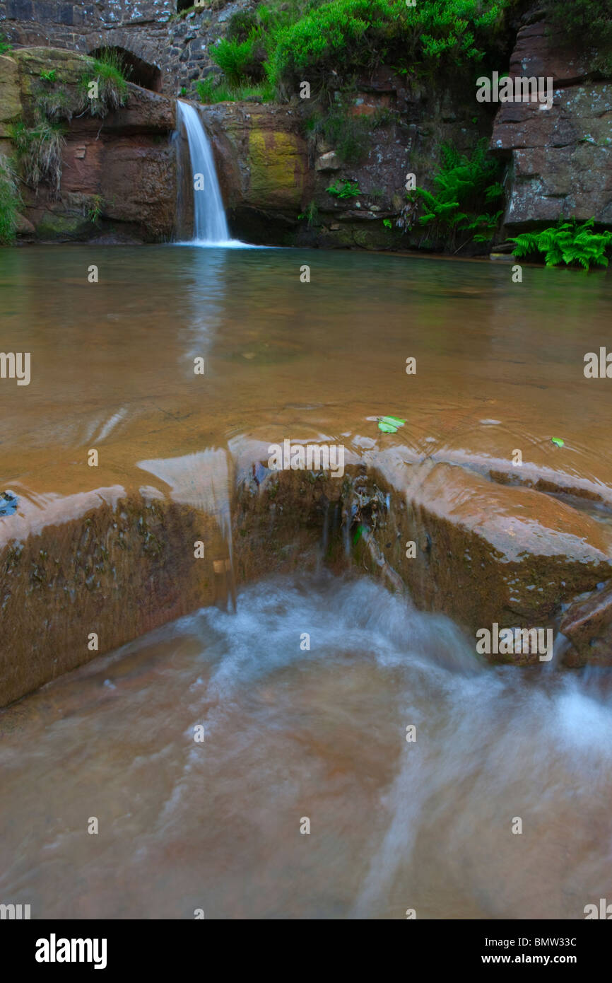 Three Shires Head Waterfall Stock Photo - Alamy