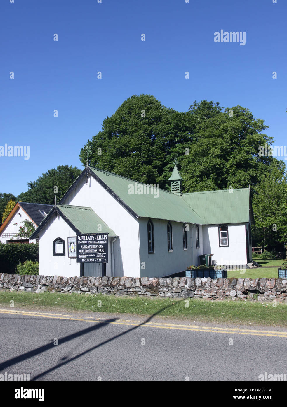 St Fillan's Episcopal Church Killin Scotland June 2010 Stock Photo - Alamy