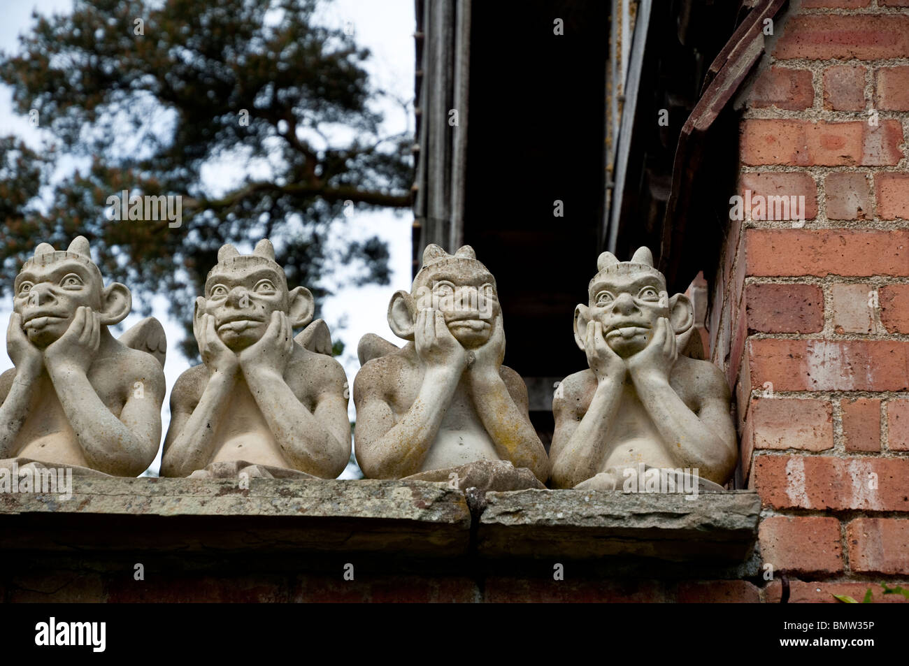 Funny Faces / Grotesques at Bryans Ground Stock Photo - Alamy