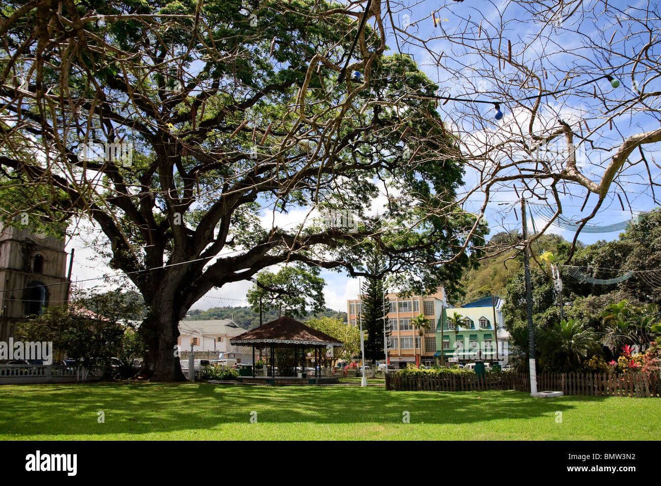 Saint lucia derek walcott square hi-res stock photography and images ...