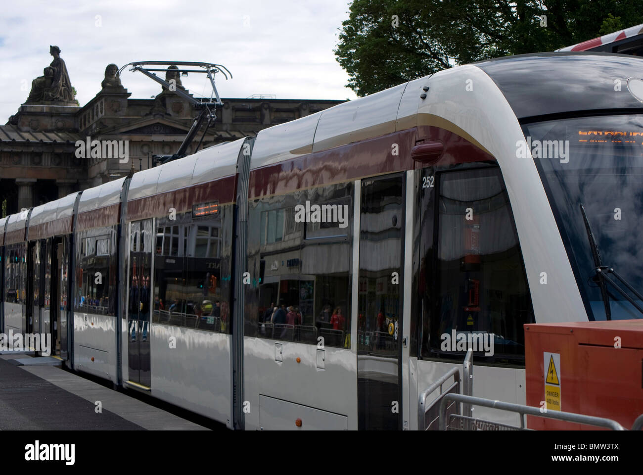 Tram with new Lothian Transport livery on show in Princes Street ...