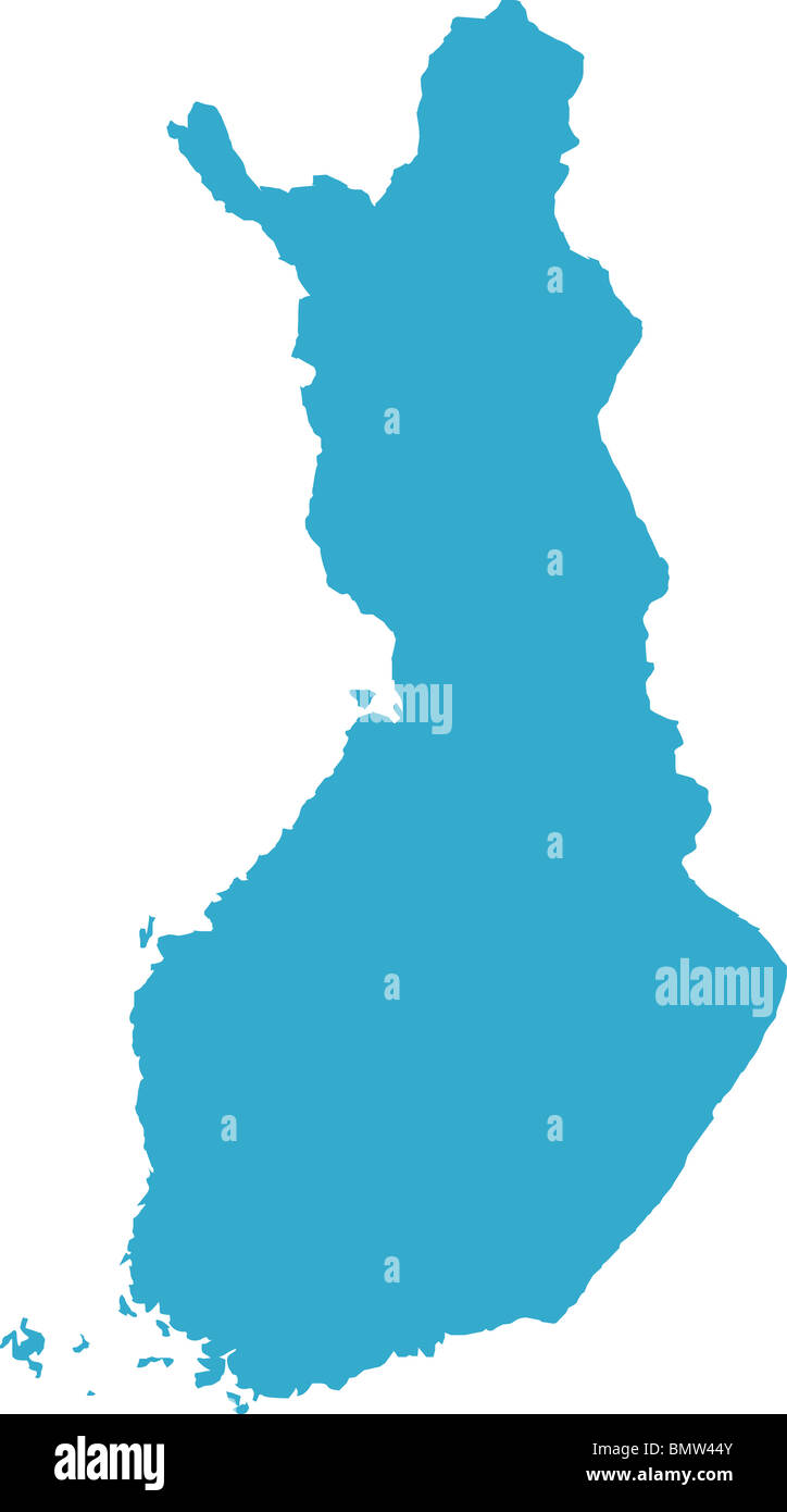 There is a map of Finland country Stock Photo - Alamy