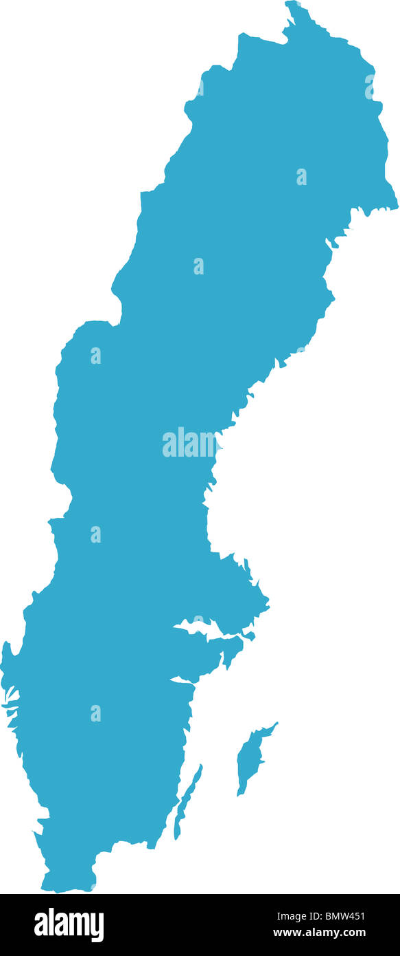 Country sweden map hi-res stock photography and images - Alamy