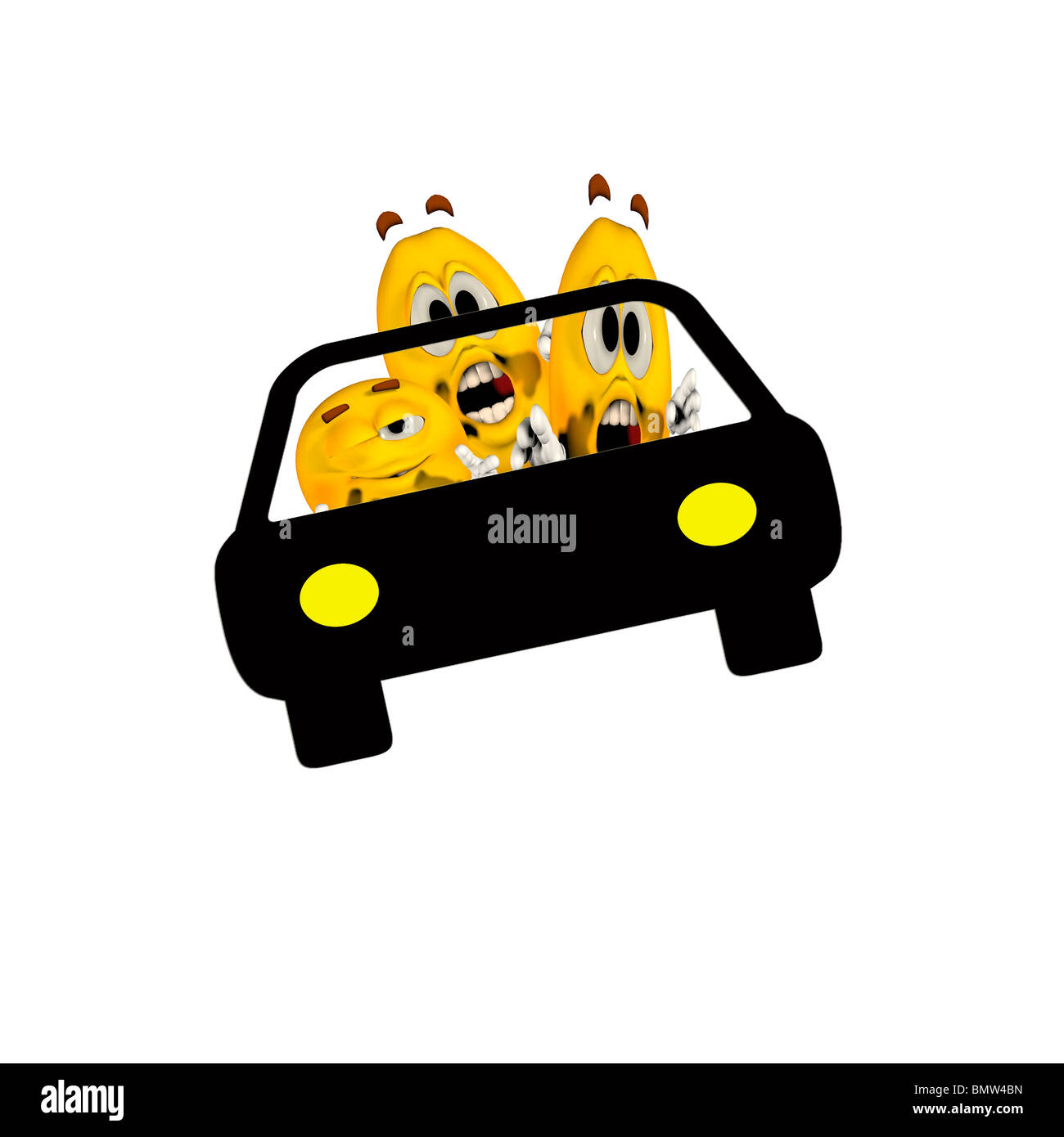 Emoticons, Graphic Illustration depicting dangerous drunken driver and ...