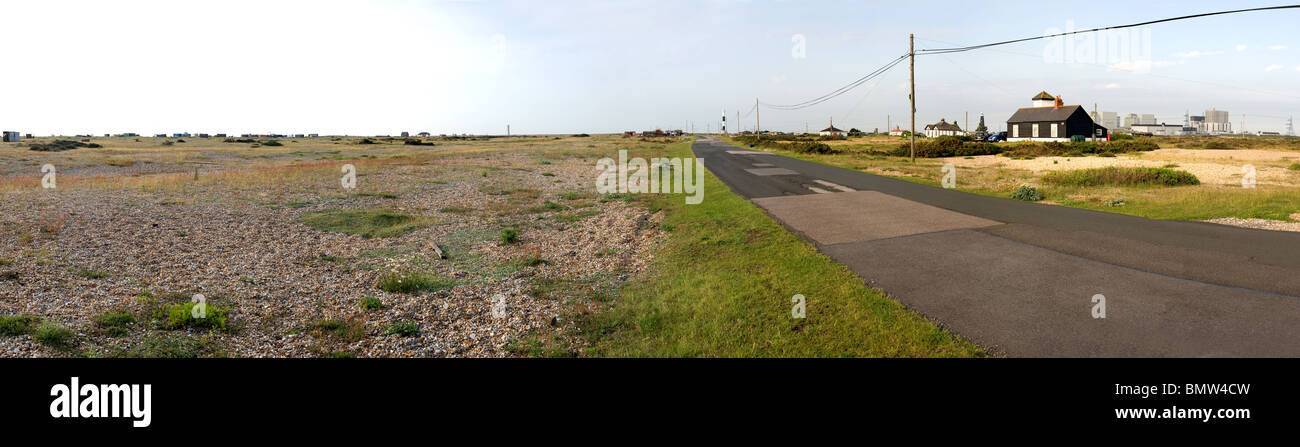 A panoramic view of Dungeness in Kent Stock Photo - Alamy