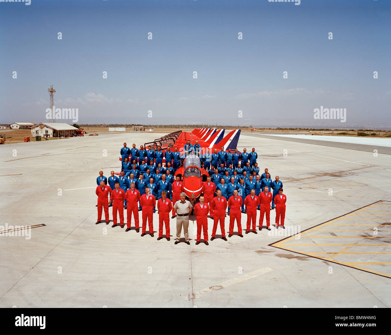 'Red Arrows', Britain's prestigious Royal Air Force aerobatic team ...