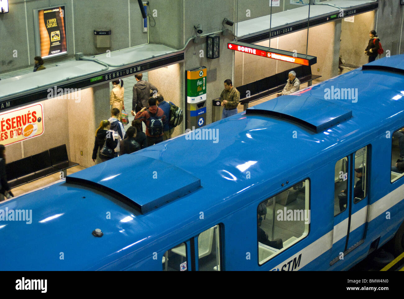 Montreal Metro Station Berri-Uqam Stock Photo - Alamy