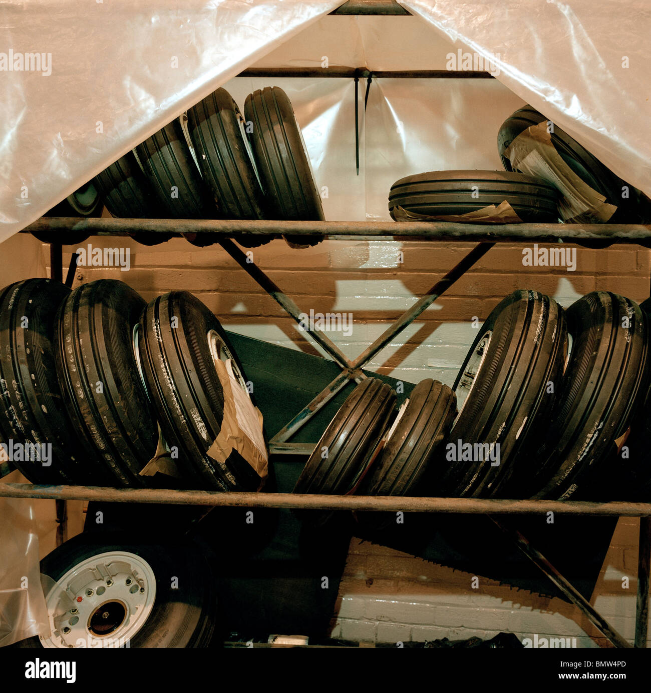 Flight spare wheels belonging to BAE Systems Hawk of the 'Red Arrows ...