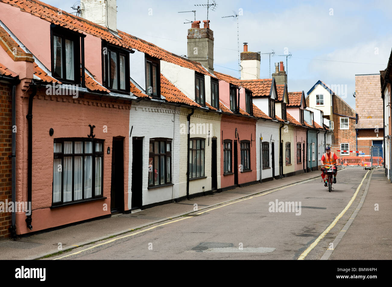 Postman with bicycle hi-res stock photography and images - Alamy