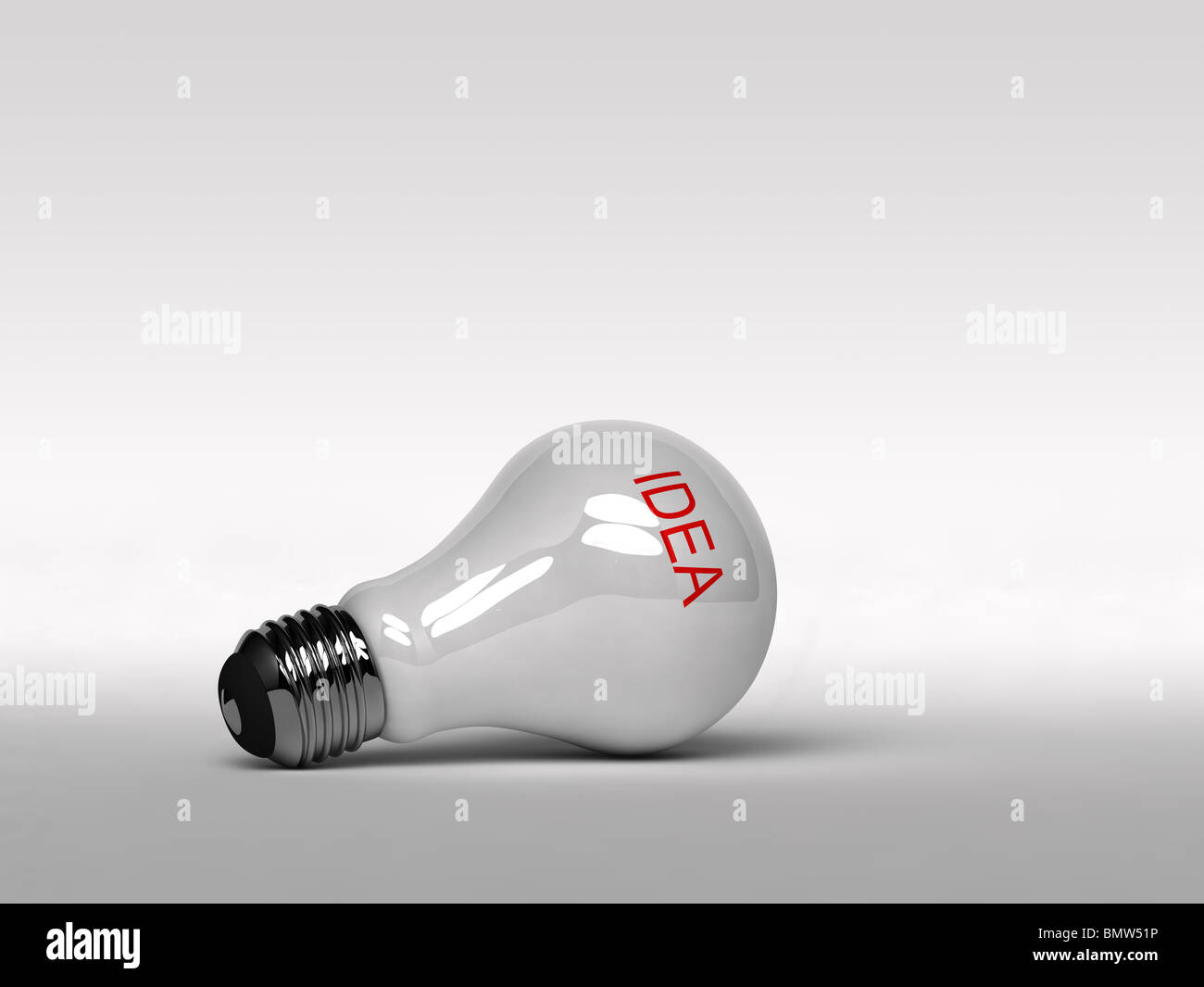 Inspirational light bulb Stock Photo - Alamy
