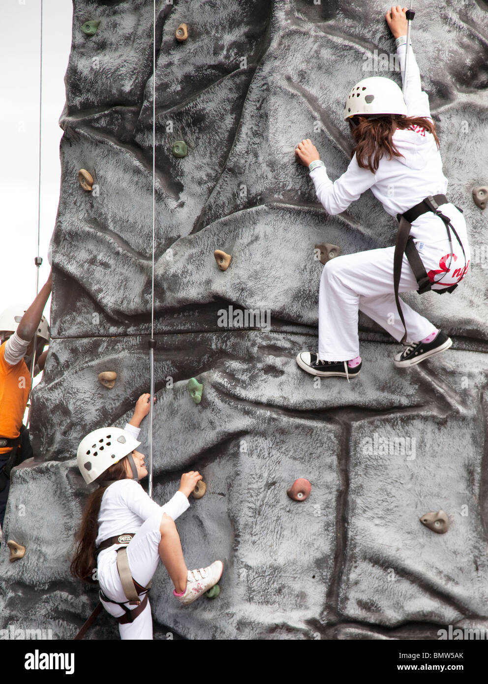 Wall climbing and children helmet hi-res stock photography and images ...