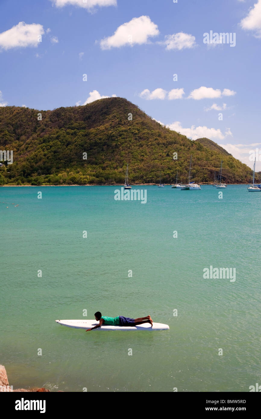 Caribbean, St Lucia, Rodney Bay, Reduit Beach Stock Photo - Alamy
