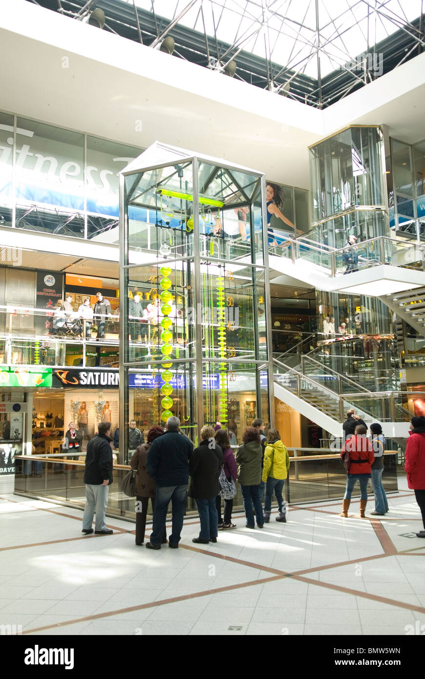 Water clock inside europa shopping hi-res stock photography and images ...