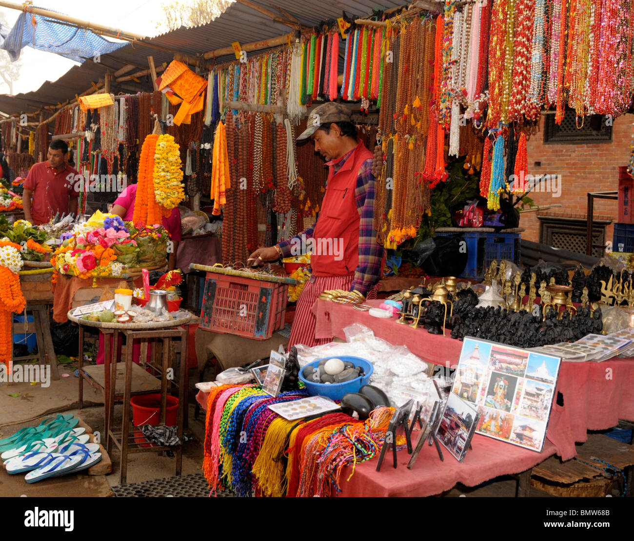 street vendor at pashupatinath temple, holy bagmati river , kathmandu ...