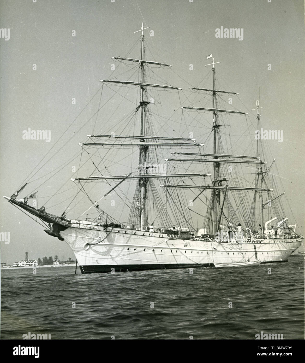 ADOLF HITLER's yacht the Horst Wessel after it's capture by the ...