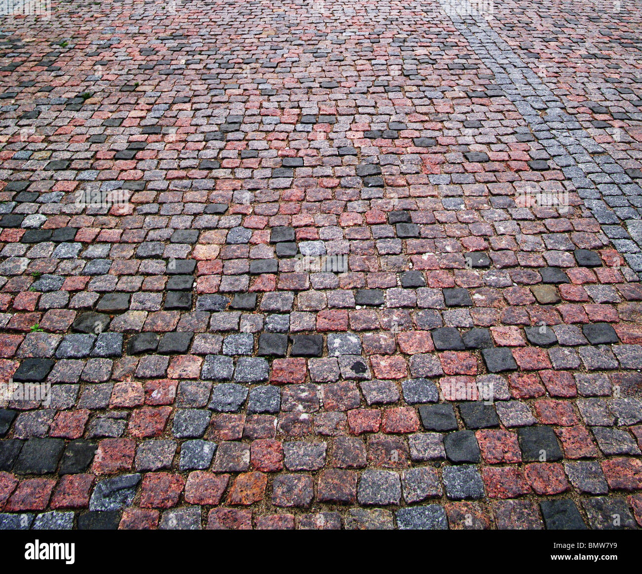 Old cobblestone pavement texture, background horizontal Stock Photo - Alamy