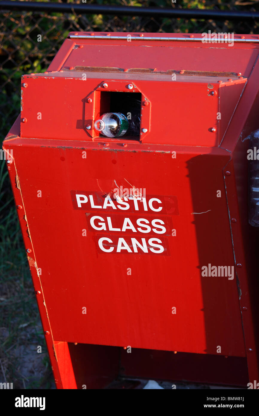 Recycling bin cans glass paper hi-res stock photography and images - Alamy