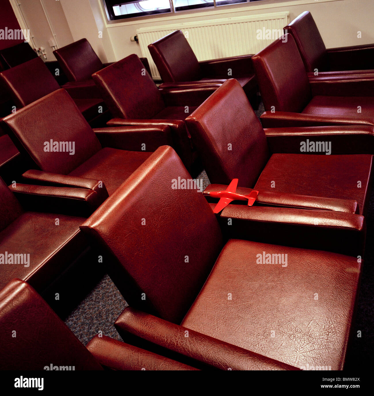 Model plane used for training in pilots' crew room of the 'Red Arrows ...