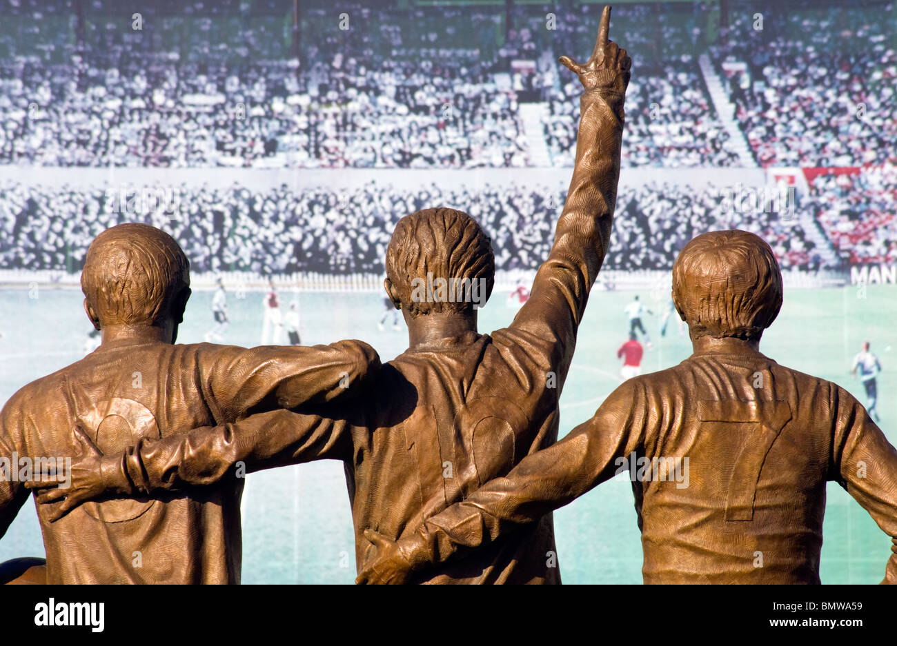 Manchester United Statue of the Holy Trinity Stock Photo - Alamy