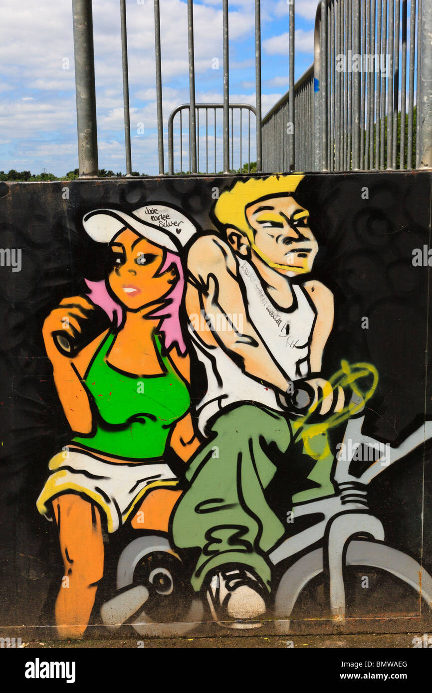 Graffiti on the ground hi-res stock photography and images - Alamy