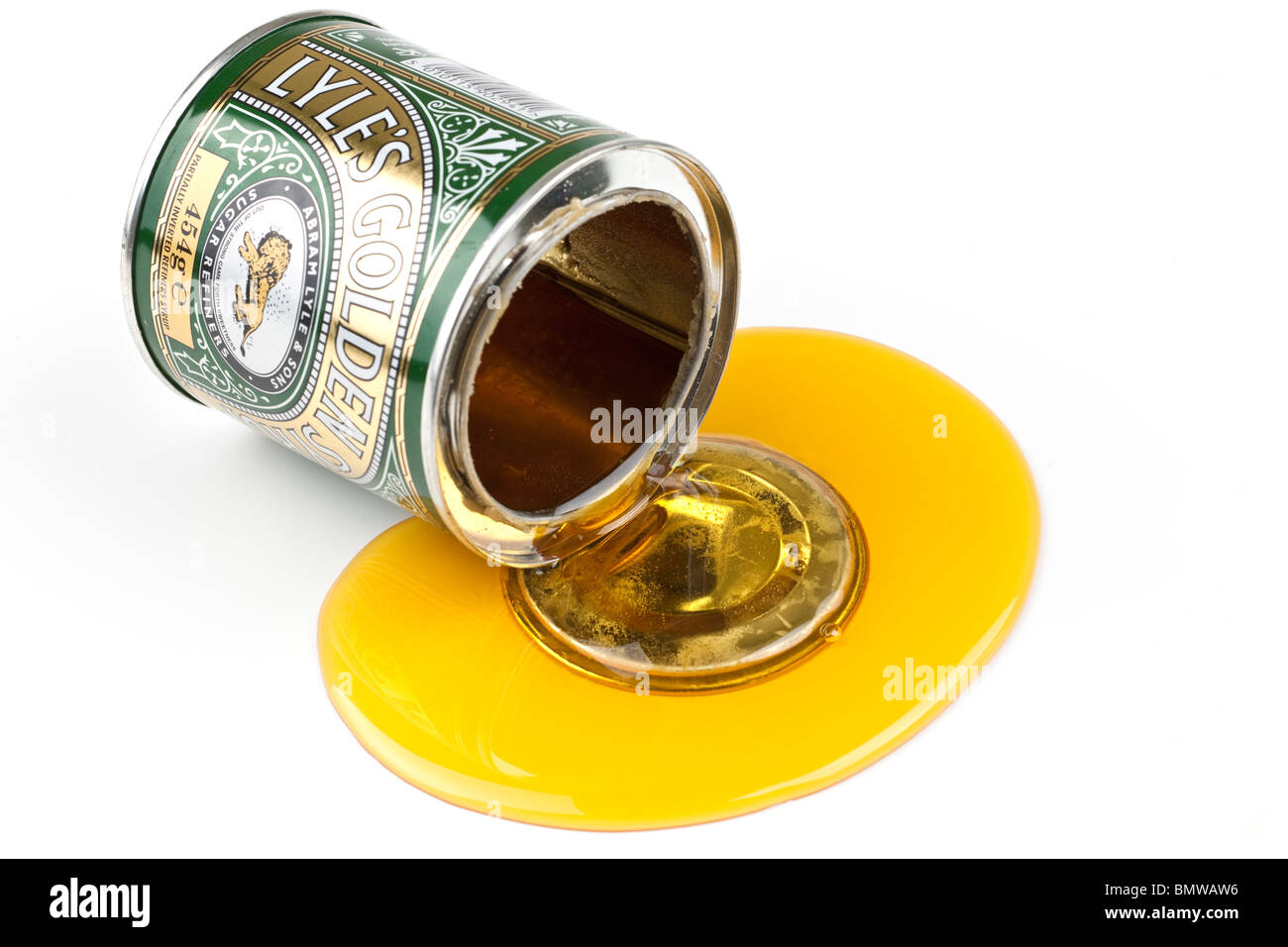Pile of spilling golden syrup Stock Photo - Alamy