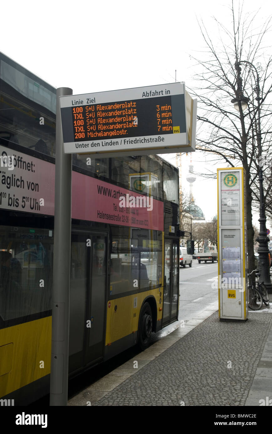 Bus sign germany hi-res stock photography and images - Alamy