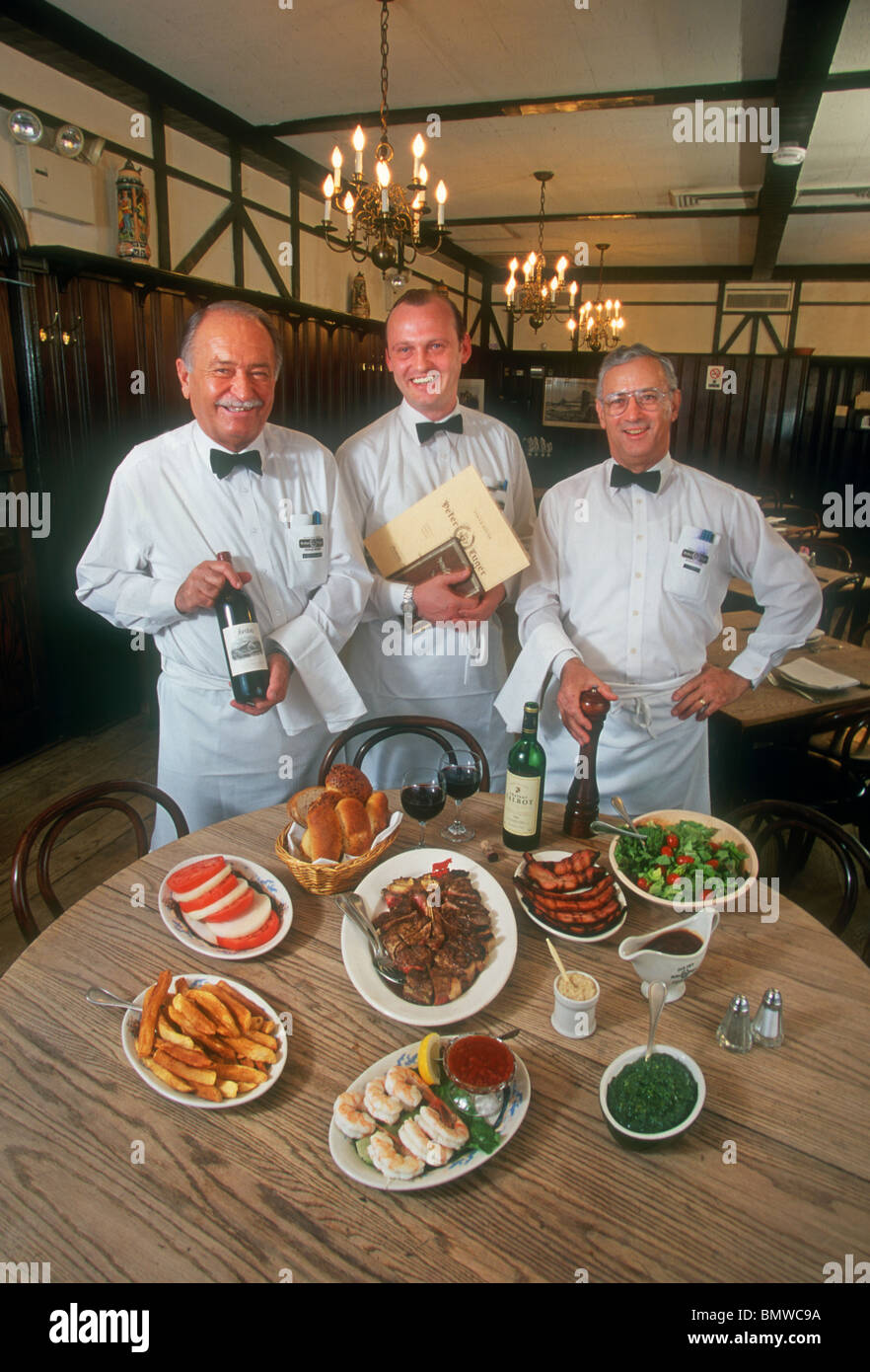 Waiters at Peter Luger in Brooklyn NY Stock Photo - Alamy