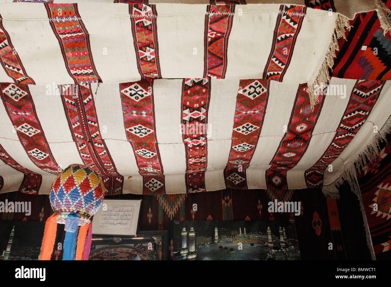 Decoration on the ceiling of Bagdad Cafe 66 in Syria Stock Photo - Alamy