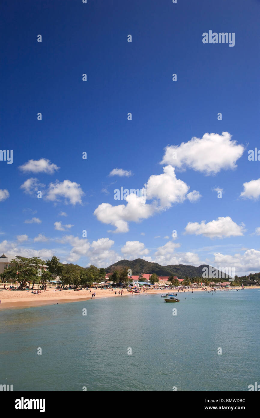 Caribbean, St Lucia, Rodney Bay, Reduit Beach Stock Photo - Alamy