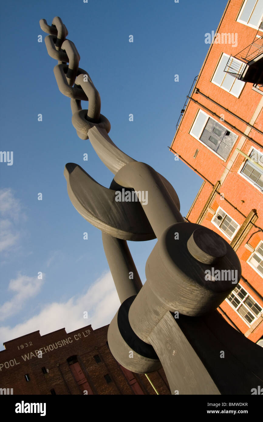 Chain Sculpture, Trafford Park Manchester Stock Photo - Alamy