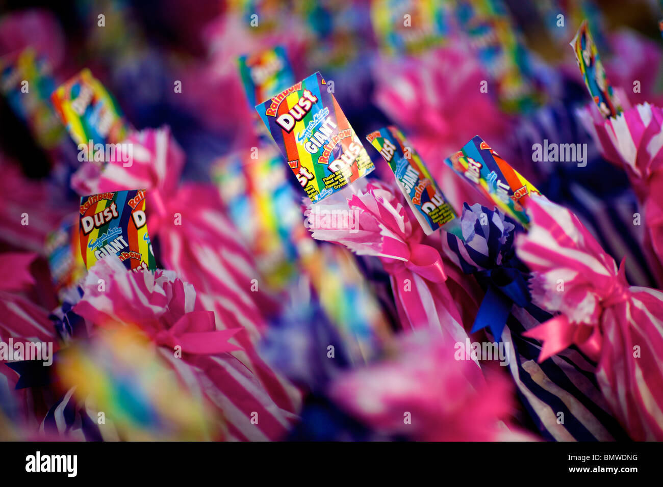 Pink paper Sweet packets Stock Photo - Alamy